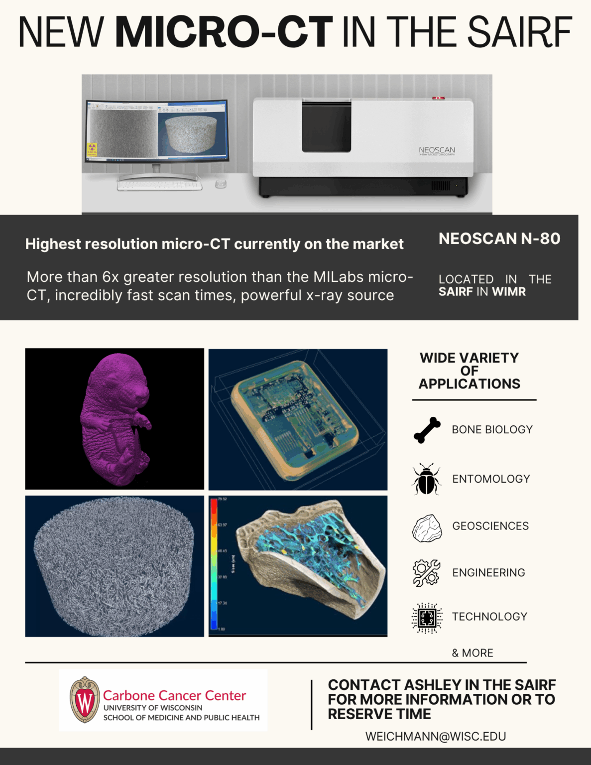 New Equipment Announcement – Mediso nanoScan uPET/CT and NeoScan N80 Ex ...